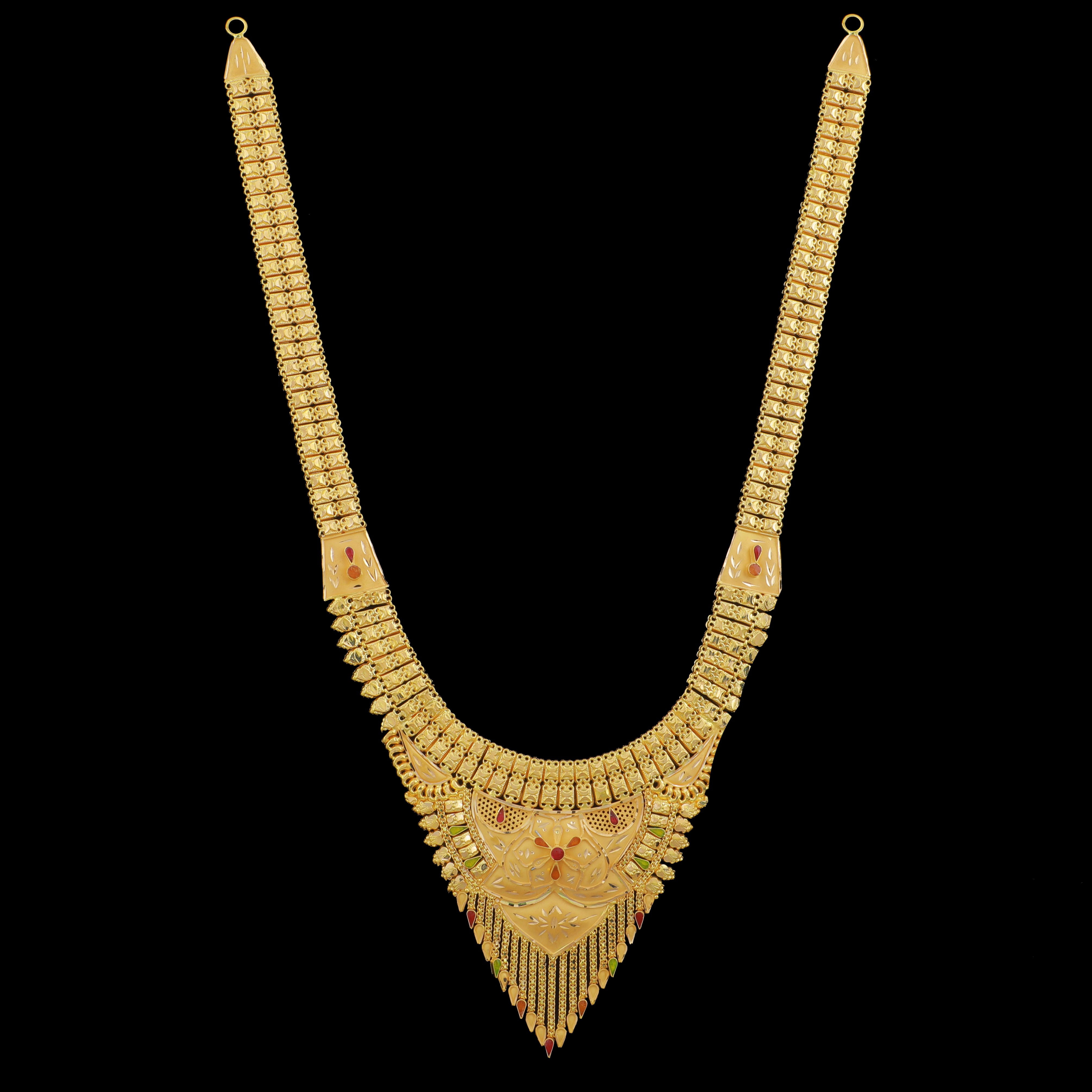 HRM331 Stunning Gold Muslim Wedding Jewellery Gold Plated Lappa Long ...