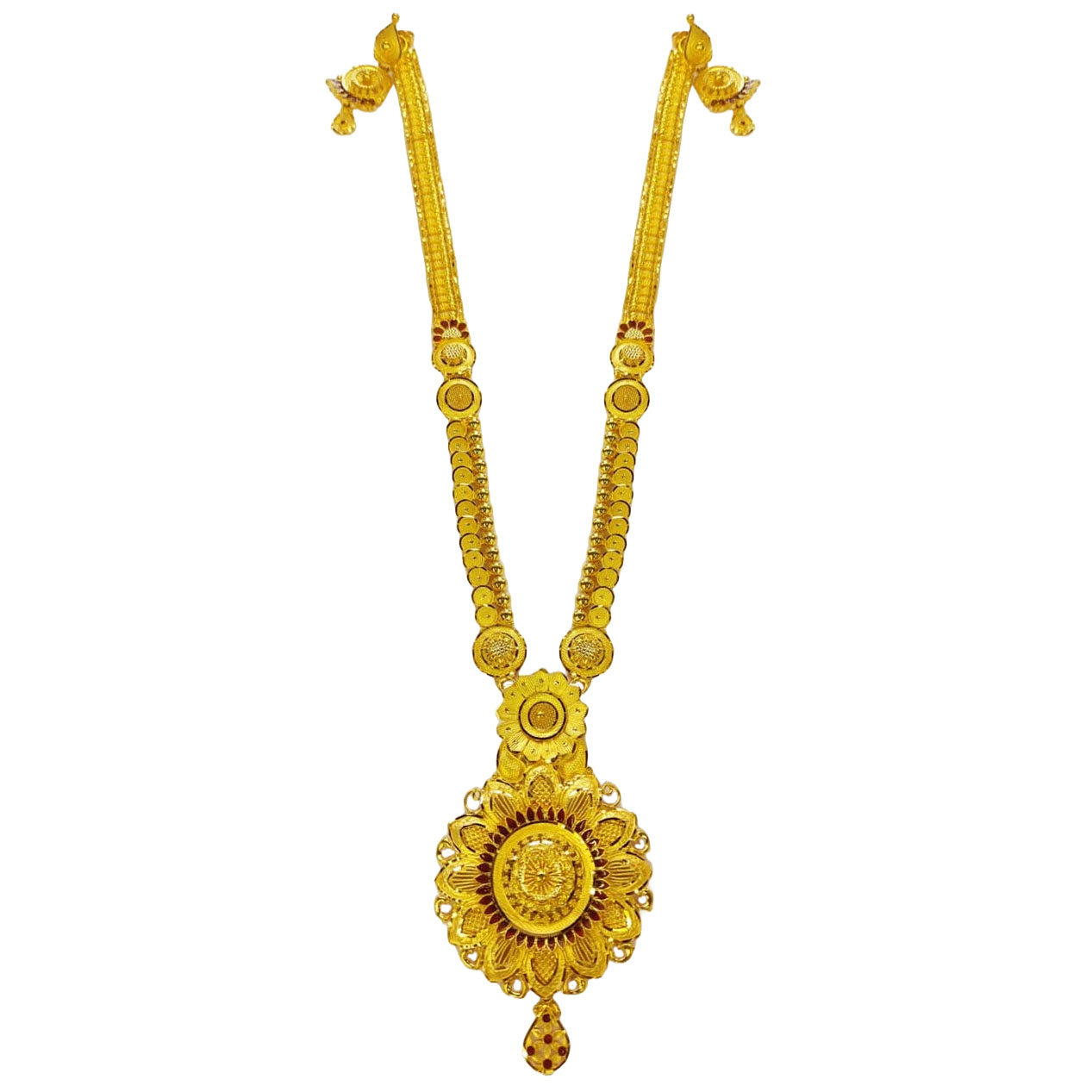 Gold guaranteed long necklace designs sales