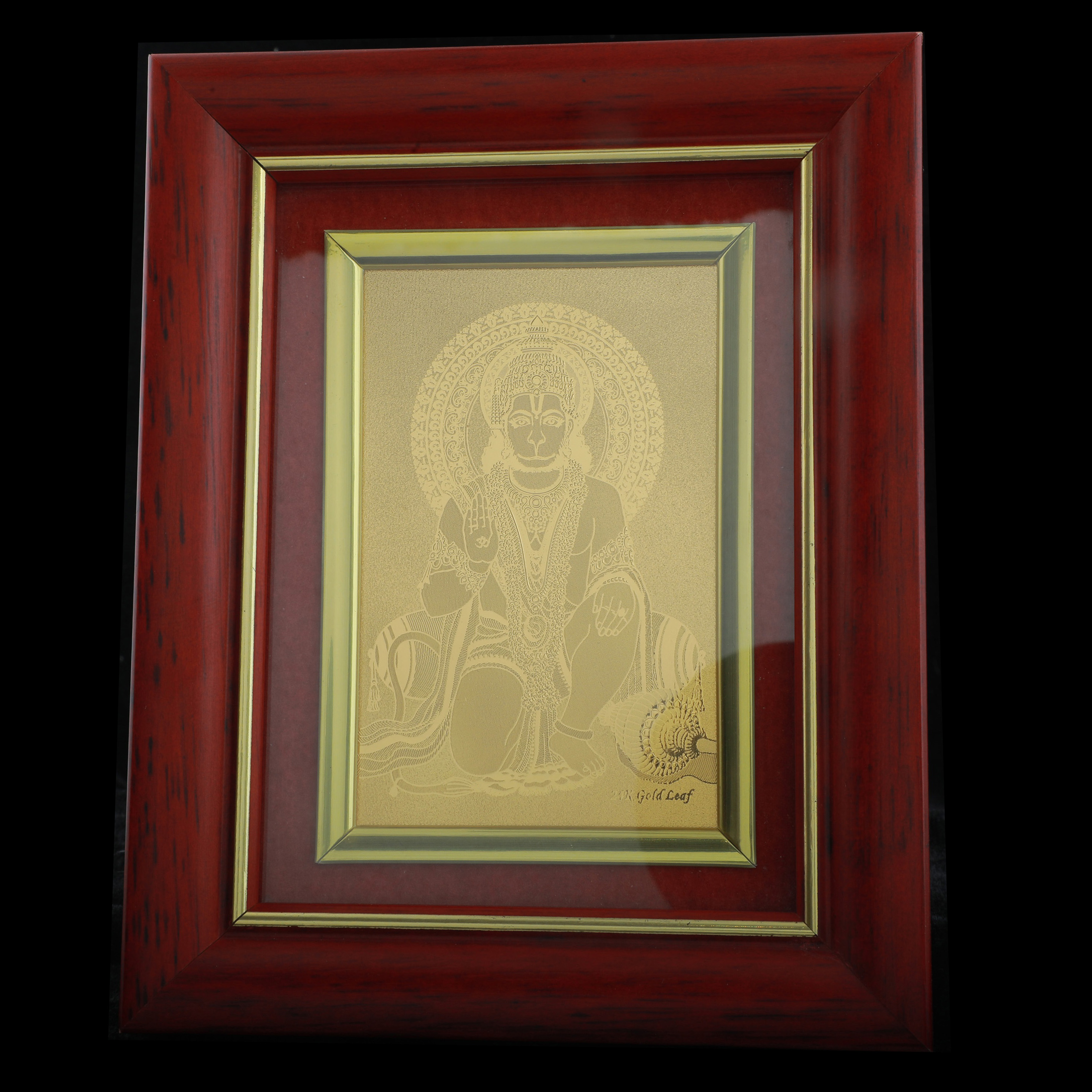 GOLD HANUMAN FRAME (Fixed Rate) - Guinea - The Hallmark Jewellers
